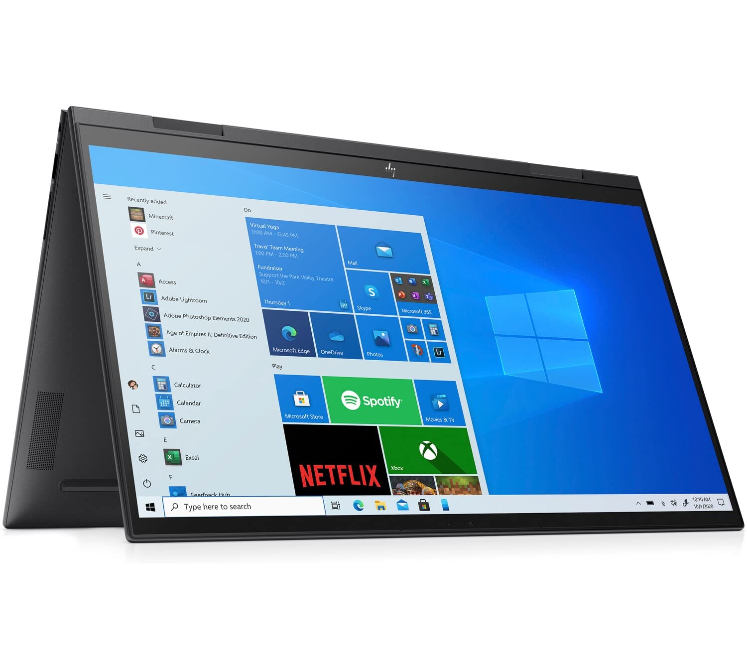 HP Envy x360 Convert 15m-eu0033dx 15.6" Touchscreen AMD Ryzen 5 5500U, AMD Radeon Graphics, 8GB DDR4 RAM, 256GB SSD Storage, Windows 11 Home, BT BL, Nightfall Black (Renewed)