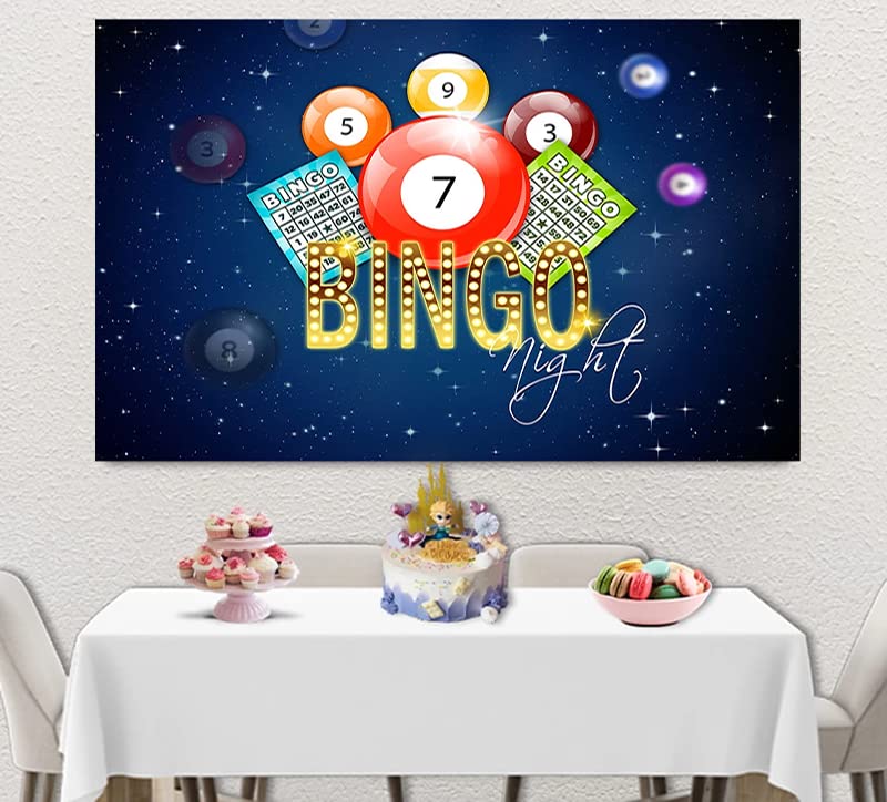 Billiard Backdrop for Bingo Party Decoration Children Theme Design Photo Background Supplies 7X5Ft Vinyl