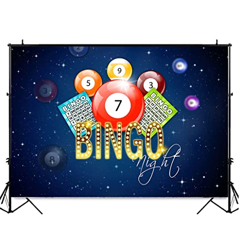 Billiard Backdrop for Bingo Party Decoration Children Theme Design Photo Background Supplies 7X5Ft Vinyl