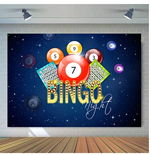 Billiard Backdrop for Bingo Party Decoration Children Theme Design Photo Background Supplies 7X5Ft Vinyl