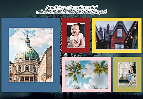 Mat Board Center, 10-Pack 11x14 Uncut Photo Mats Backing Boards - Mixed Color - for Frames, Photos, Pictures and More