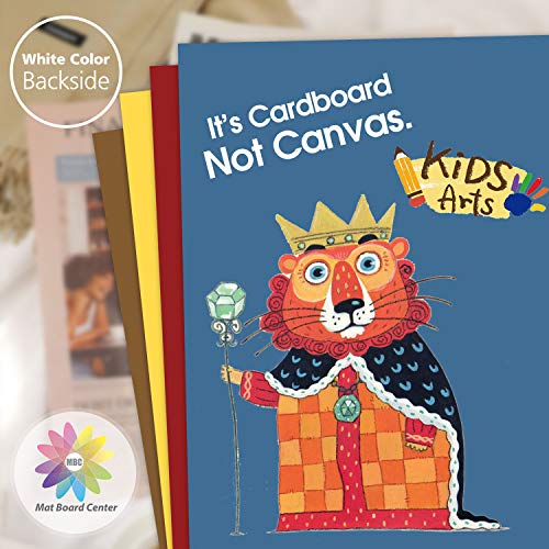 Mat Board Center, 10-Pack 11x14 Uncut Photo Mats Backing Boards - Mixed Color - for Frames, Photos, Pictures and More