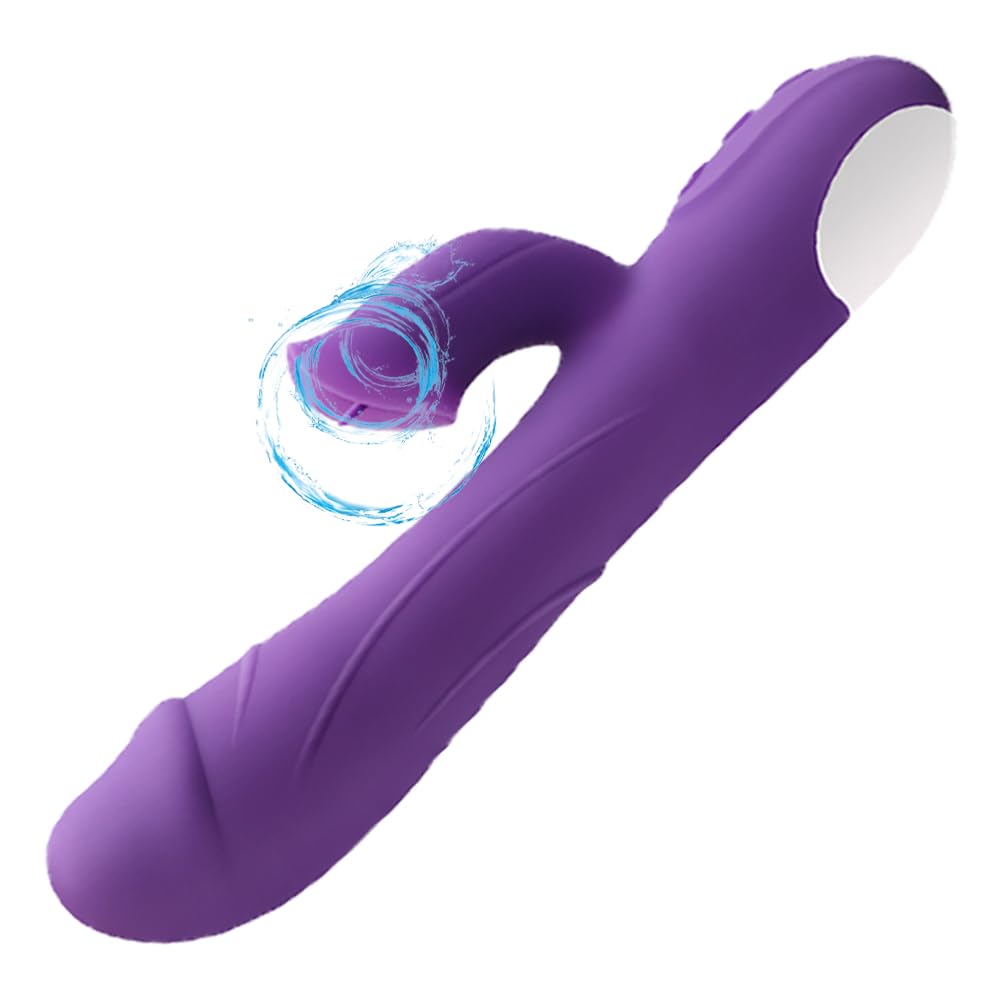 Beegu Personal Handheld 9 Inch High Intensity Vibrating Massager, Cordless Electric 7 Speed Vibrators Deep Tissue Massage for Portable Women Massager for Full Body, Purple