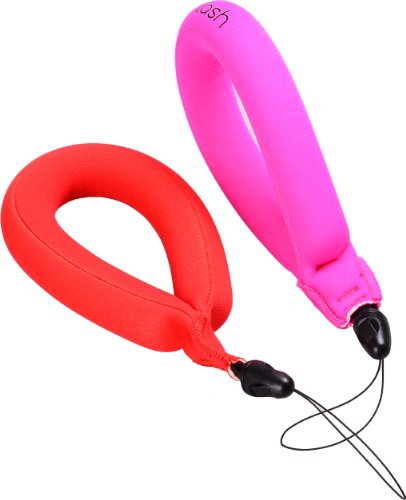 Nordic Flash Waterproof Camera Float (2-pack) Floating Strap for Underwater GoPro, Panasonic Lumix, Nikon AW110, etc. - Floats Your Device