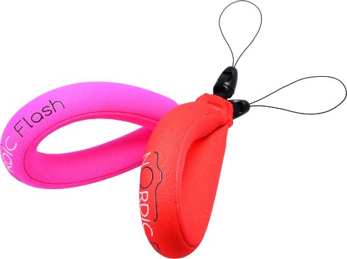 Nordic Flash Waterproof Camera Float (2-pack) Floating Strap for Underwater GoPro, Panasonic Lumix, Nikon AW110, etc. - Floats Your Device