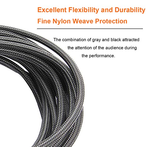 tisino XLR to 3.5mm Microphone Cable, XLR Female to 1/8 inch Mic Cord for Camcorders, DSLR Cameras, Computer Recording Device, and More - 1 feet