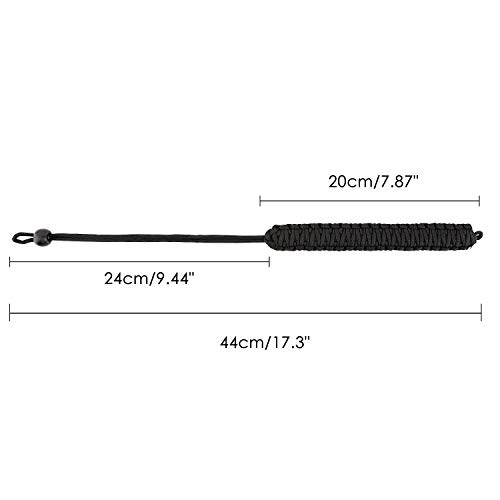 MoKo Universal Paracord Camera Wrist Strap Lanyard - [2 Pack] Nylon Braided Adjustable Camera Hand Grip Strap for Nikon/Canon/Sony/Minolta/Panasonic All DSLR/Digital Cameras, Black/Army Green