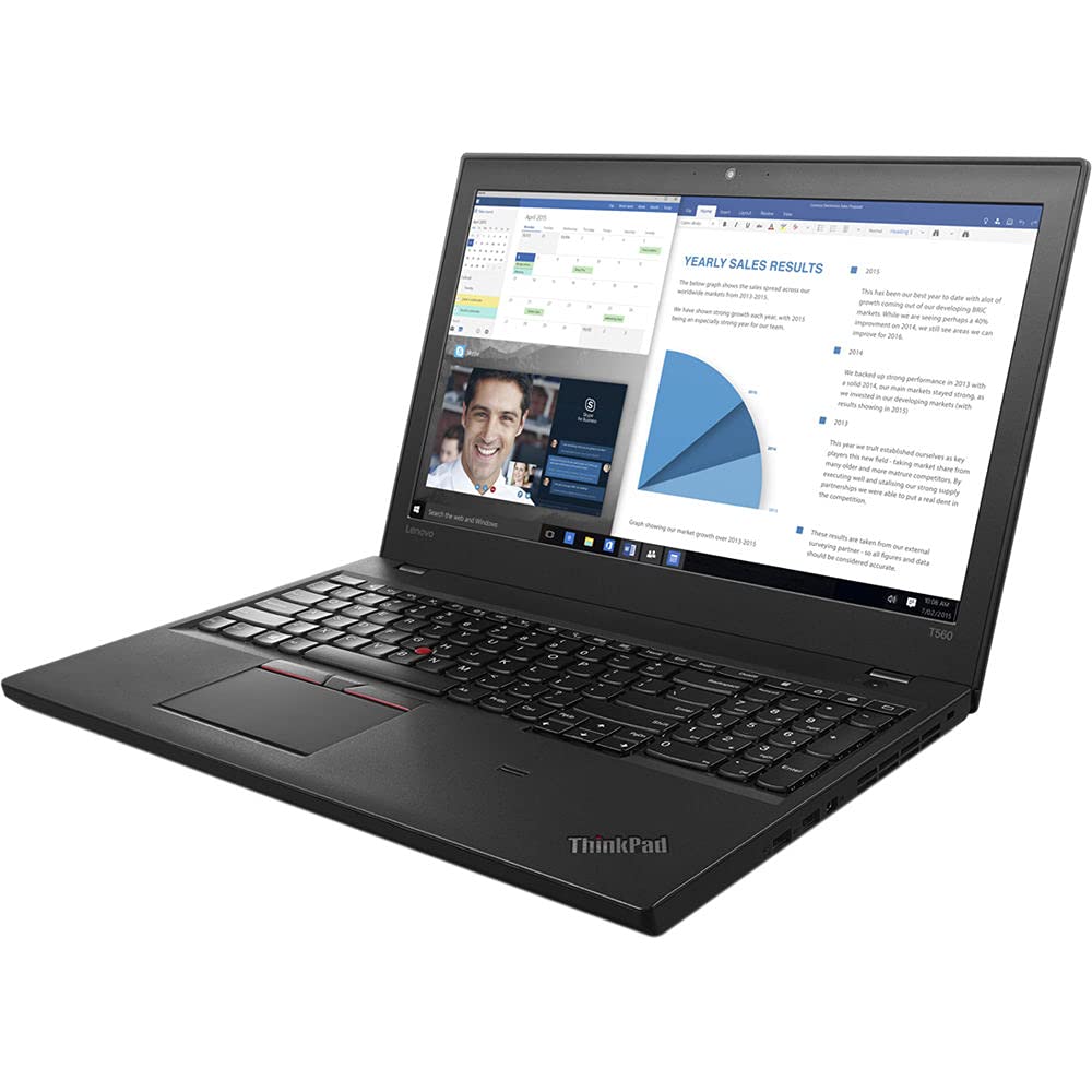 Lenovo ThinkPad T560 Business Laptop: 15.6in (1366x768), Intel Core i5-6200U, 512GB SSD, 16GB RAM Windows 10 Pro (Renewed)