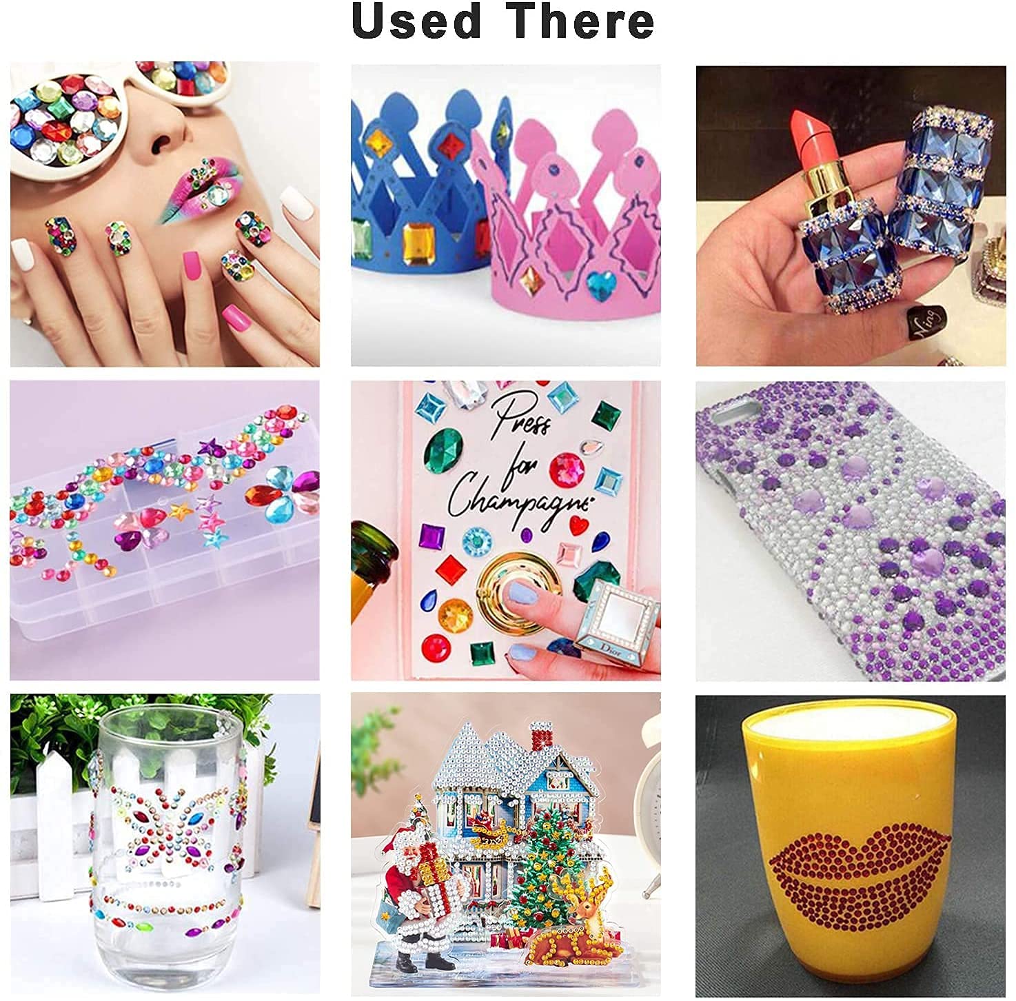 Gem Stickers 1200+ Self Adhesive Jewel for Crafts Sparkly Flatback Rhinestone Stickers Crystal Sticker for Kids DIY