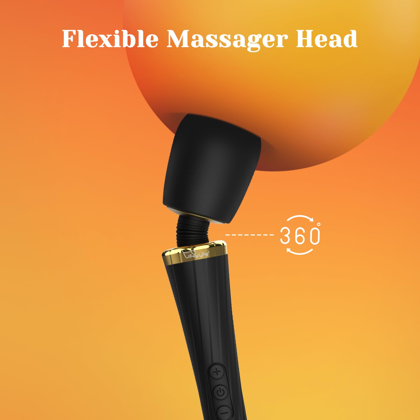Tracy's Dog Wand Vibrator, Powerful Vibrating Massager for Women Partner Play with 5 Vibration Modes & 3 Speeds