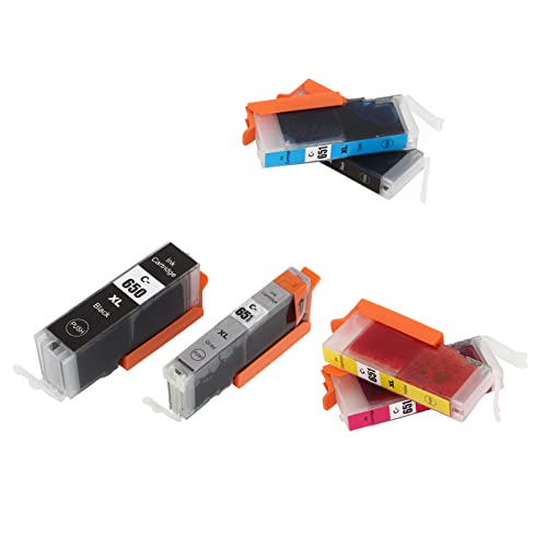 Ink Cartridge Printing Accessory Part Large Capacity Standard Design for PIXMA MG5460 MG5560 MG5660 MG6360 MG6460 MG6660 (BK BK C M Y GY 6 Colors)