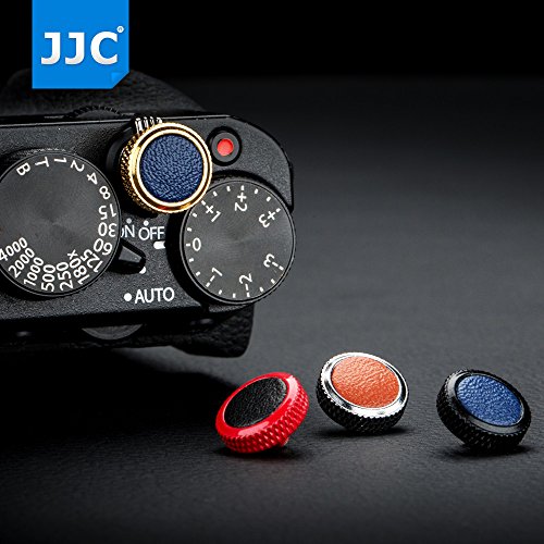 JJC Compatible Soft Shutter Release Button Cap for Fuji Fujifilm X-T30 II XT30 X-T3 XT3 X100F X-Pro2 X-Pro1 X-T2 X-E3 X-E2S X-T20 X-T10 X100T X100S for Sony RX10 IV III II, RX1RII RX1R RX1 / GR Black