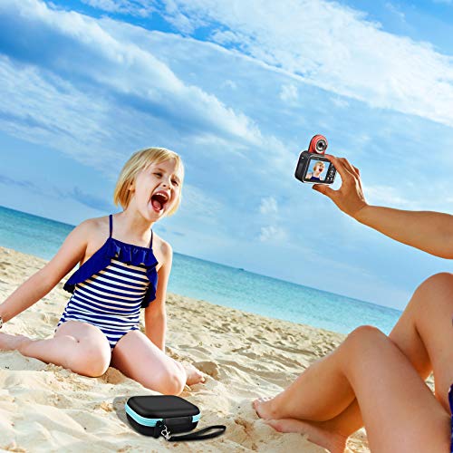 Kids Camera Case for VTech KidiZoom Creator Cam HD Video Camera/ for KODAK Printomatic Digital Instant Print Cameras Toys, Carrying Storage Organizer Bag Also Holds Tripod Accessories(Box Only-Black