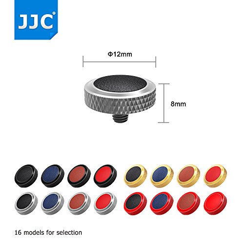 JJC Compatible Soft Shutter Release Button Cap for Fuji Fujifilm X-T30 II XT30 X-T3 XT3 X100F X-Pro2 X-Pro1 X-T2 X-E3 X-E2S X-T20 X-T10 X100T X100S for Sony RX10 IV III II, RX1RII RX1R RX1 / GR Black