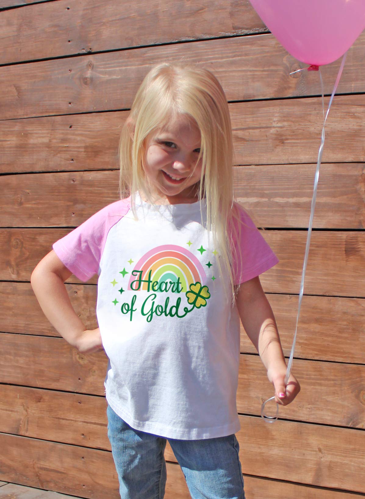 St. Patricks Day T-Shirt Toddler Girl St Pattys Day Green Gold Shamrock Tee 4T
