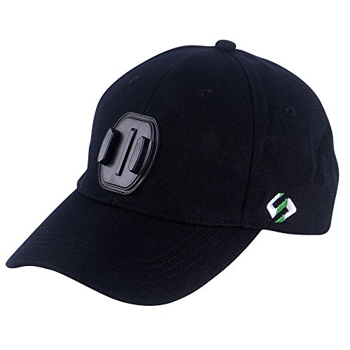 Smatree Baseball Hat with Quick Release Buckle Mount Adjustable Cap Compatible for GoPro 11/MAX/Hero 10/9/8/7/6/5/4/3 Plus/3/DJI OSMO Action Cameras (M 57CM-59CM)