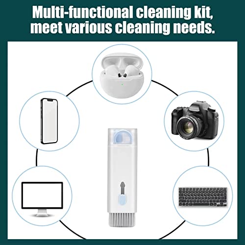 7-in-1 Airpod Cleaner Kit - Laptop Cleaner - Keyboard Cleaner kit, Portable Multifunctional Cleaning Tool for PC Monitor/Earbud/Cell Phone/Laptop/Computer/Bluetooth Earphones (Blue)