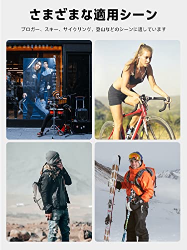 TELESIN Backpack Clip 360 Rotation Shoulder Bag Belt Strap Mount Body Mounting Attachment Holder for GoPro Mini Go Pro Max Hero 11 10 9 8 7 6 5 Insta360 X2 X3 DJI Action AKASO Accessories