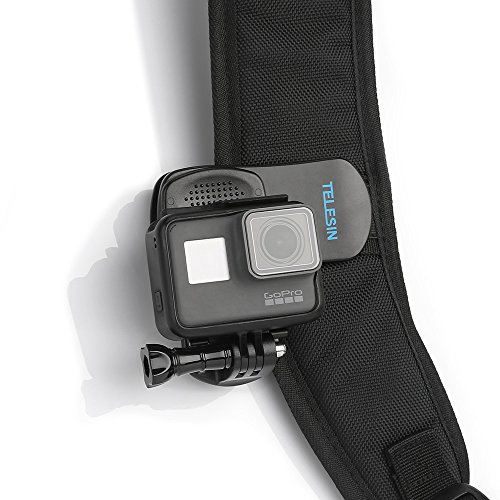 TELESIN Backpack Clip 360 Rotation Shoulder Bag Belt Strap Mount Body Mounting Attachment Holder for GoPro Mini Go Pro Max Hero 11 10 9 8 7 6 5 Insta360 X2 X3 DJI Action AKASO Accessories