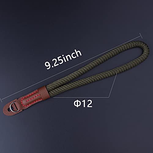VKO Green Soft Camera Wrist Strap, Hand Strap Compatible with Fujifilm X-T30 X-T4 X-T3 X100F X-T20 X-T2 X-Pro2 X-E2 X30 X100T A6100 A6600 A6400 A6000 Cameras Adjustable Safety Handstrap