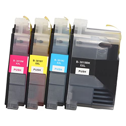 Ink Cartridge, High Output Inkjet Printer Cartridge, with 4 Color of Black Cyan Magenta Yellow
