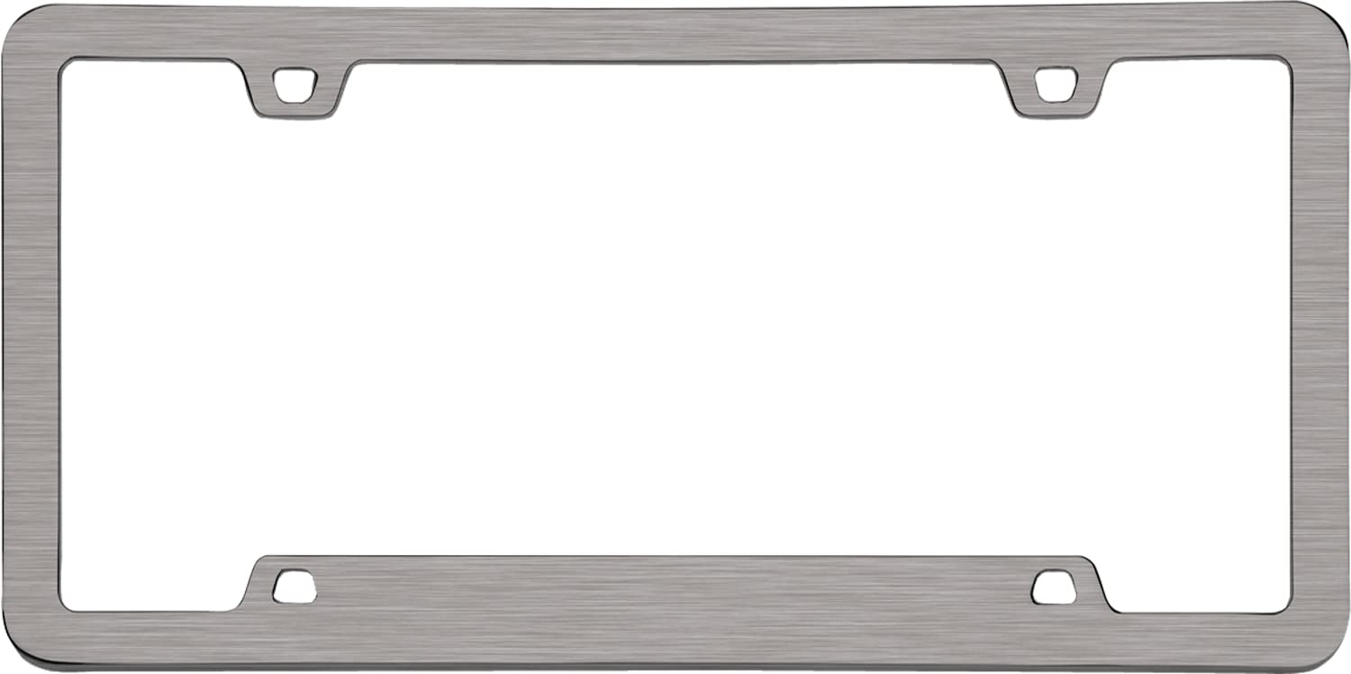 Cruiser Accessories 15190 Neo Sport License Plate Frame, Brushed Nickel