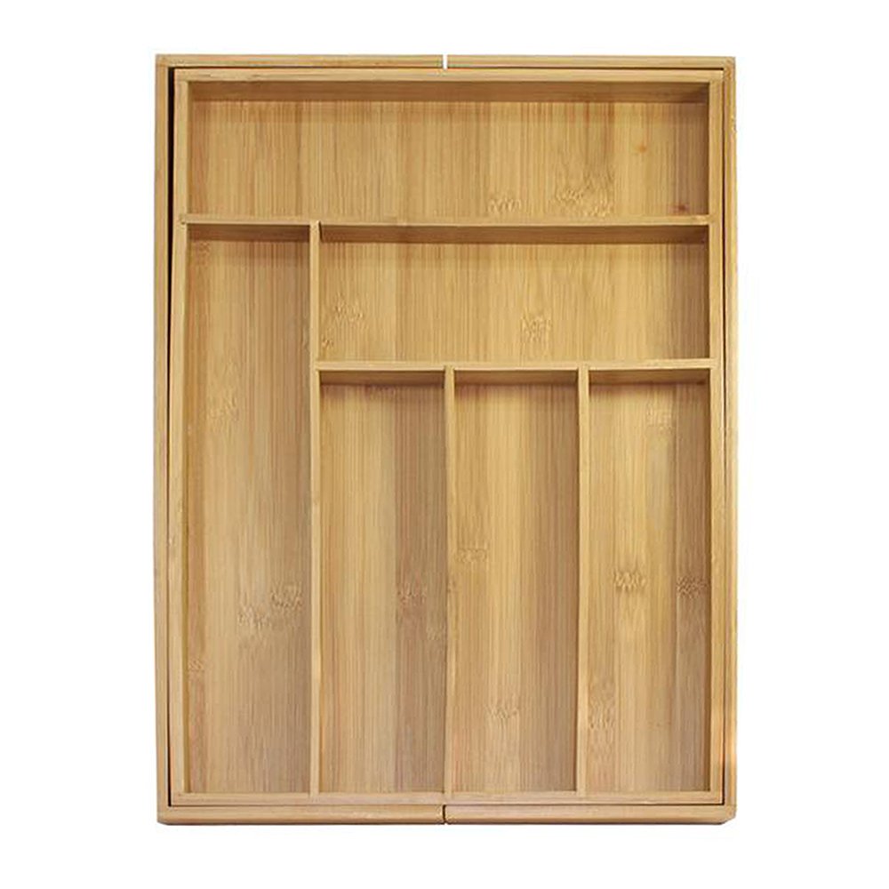 Oceanstar Bamboo Expandable Set Drawer Organizer, 18 in, Natural (KT1293)