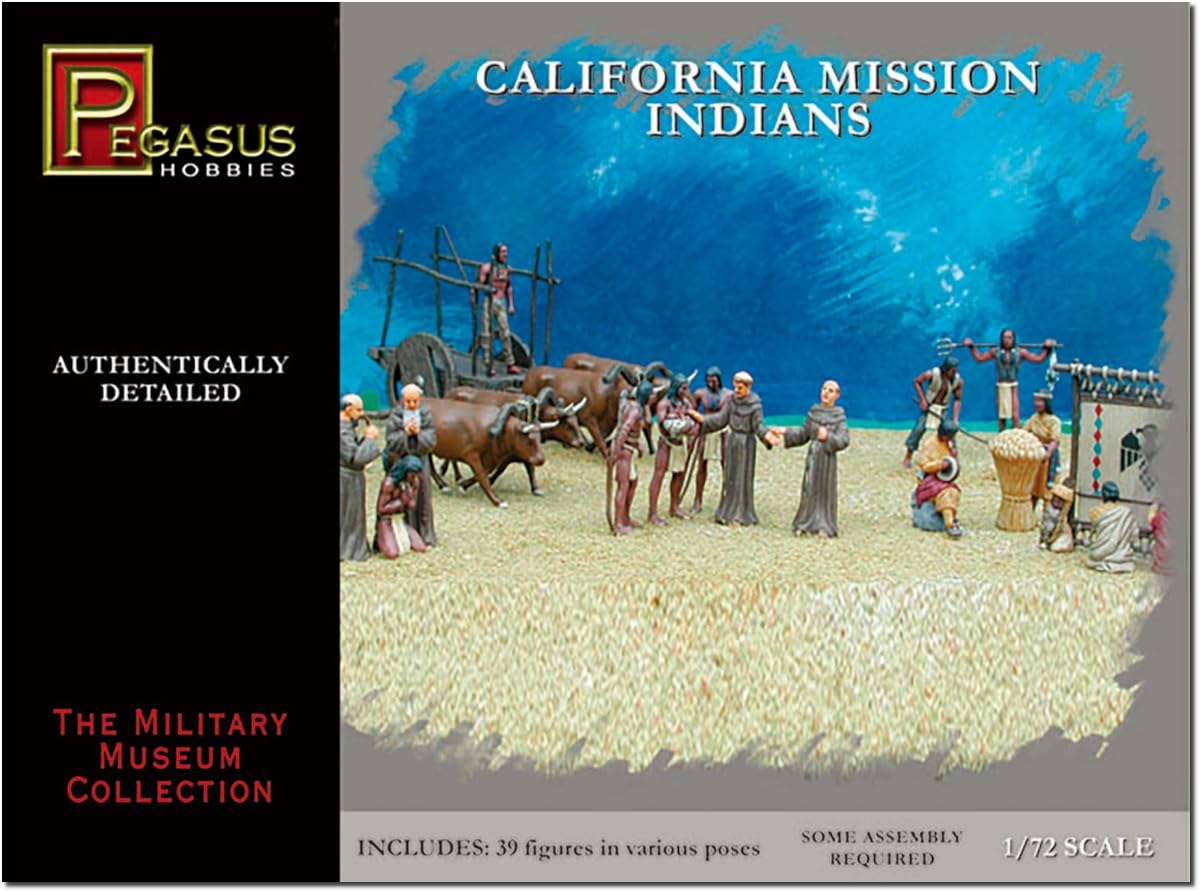 Pegasus Hobby 1/72 California Mission Padres & Indians Figure Model Kit