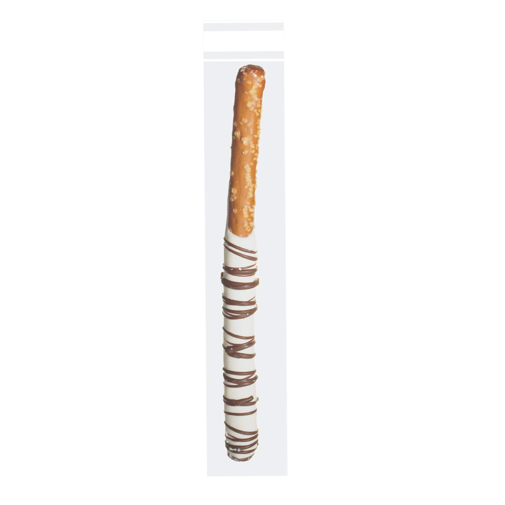 Self Sealing Cellophane Bags,2x10 Inches Clear Pretzel Rod Bags, 200 Pcs Resealable Cellophane Bags Self Adhesive