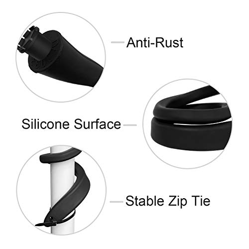VOMENC 【Upgraded Version】 Flexible Twist Mount for All-New Blink Outdoor Indoor Camera Blink Mini and Blink Indoor and Outdoor Camera (Black 2PACK)