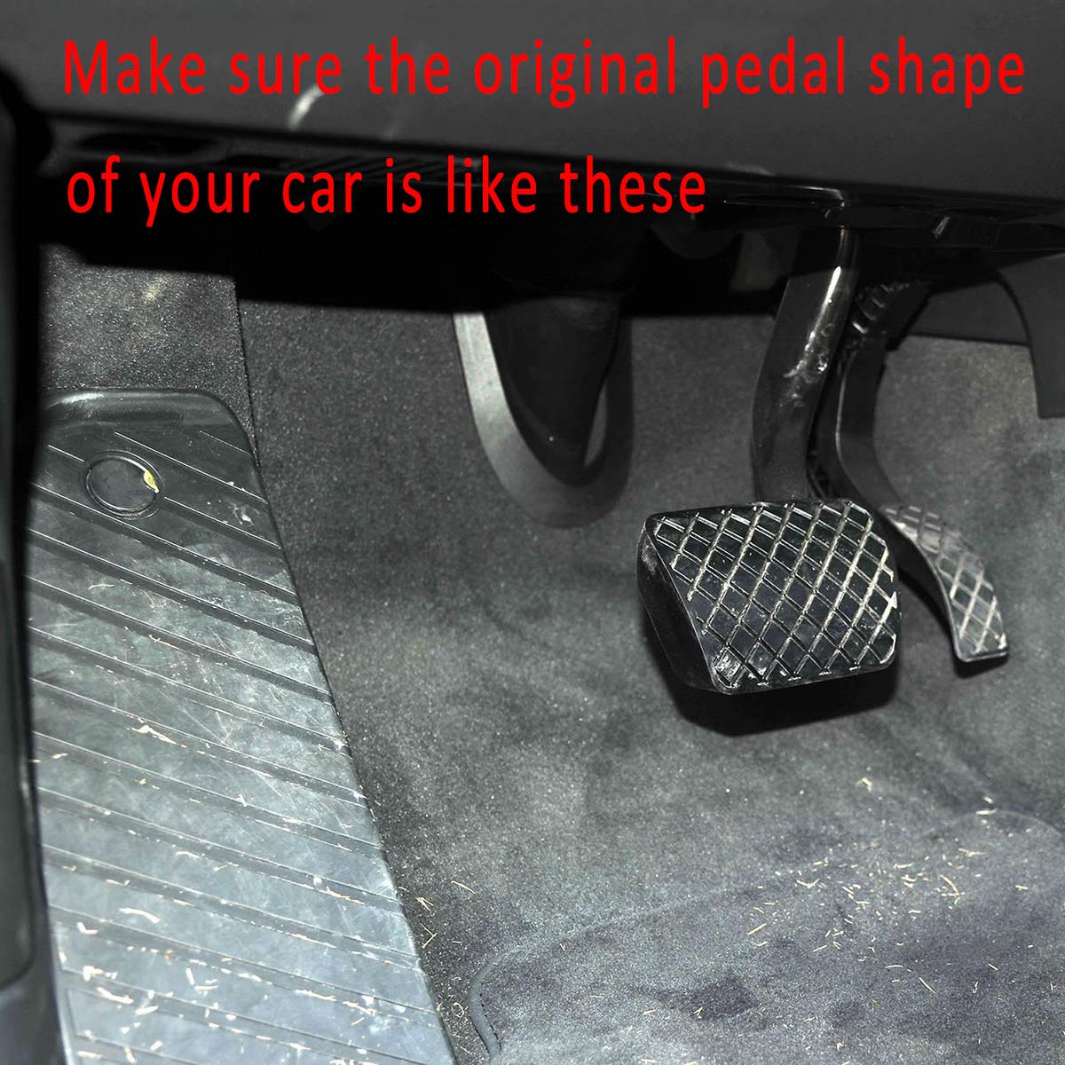 MYMOCCY Gas Accelerator Brake Footrest Pedal Cover Compatible for Q7 Q8 2017-2024, Compatible for Porsche Cayenne 2020-2024, Compatible for Touareg 2019-2024 Accessories No Drill