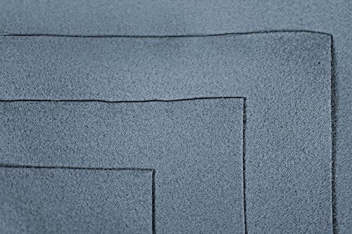 CleanAide® Suede Microfiber Cloth Towel, 16 by 16 Inches, Blue, 12 Pack