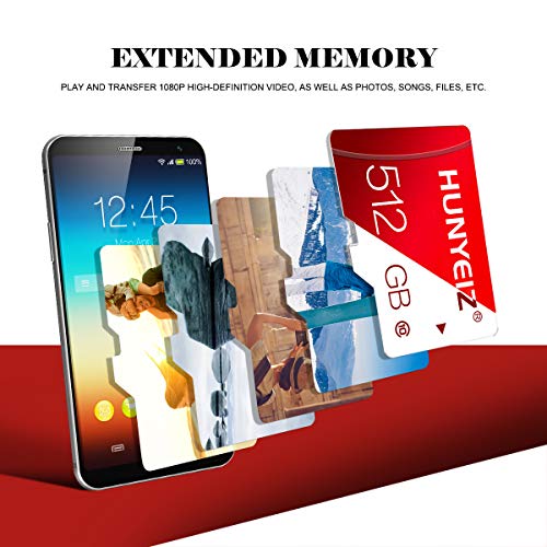 512GB Memory Card Micro SD Card 512GB High Speed Class 10 for Android Smartphone/Camera/Tablet and Drone(512GB
