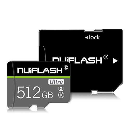 512GB Micro SD Card Class 10 TF Memory Card High Speed Memory Card for Smartphone,Camera,PC,Mac,Drone,Portable Gaming Devices(512GB)