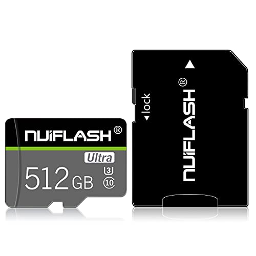 512GB Micro SD Card Class 10 TF Memory Card High Speed Memory Card for Smartphone,Camera,PC,Mac,Drone,Portable Gaming Devices(512GB)