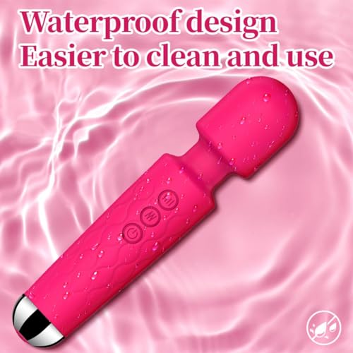 Percussive Handheld Back Muscle Massager Deep Tissue Quiet G S-po-t Massager 20 modes and 8 speeds to choose from USB Rechargeable Massager Ladies Gift DH65F25