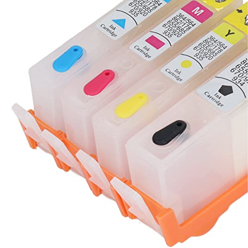 Fafeicy 4PCS Ink Cartridge,Permanent Chip Replacement Refill Ink Cartridge PP for Office (HP 920)
