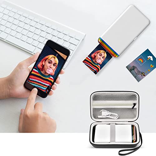 Case Compatible with Polaroid Hi-Print 9046 Bluetooth Connected 2x3 Pocket Photo Printer, Travel Pocket Picture Printer Organizer Holder Bag For Paper Cartridges and More Accessories(Box Only)