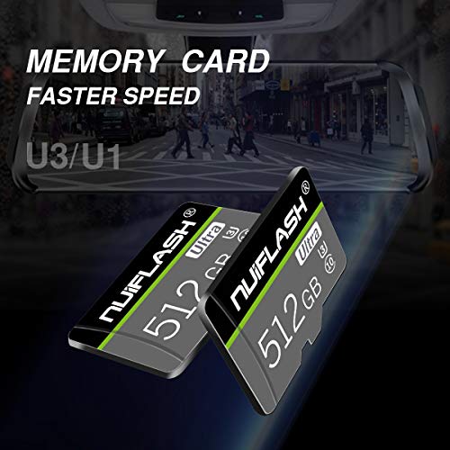 512GB Micro SD Card Class 10 TF Memory Card High Speed Memory Card for Smartphone,Camera,PC,Mac,Drone,Portable Gaming Devices(512GB)