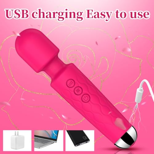 Percussive Handheld Back Muscle Massager Deep Tissue Quiet G S-po-t Massager 20 modes and 8 speeds to choose from USB Rechargeable Massager Ladies Gift DH65F25