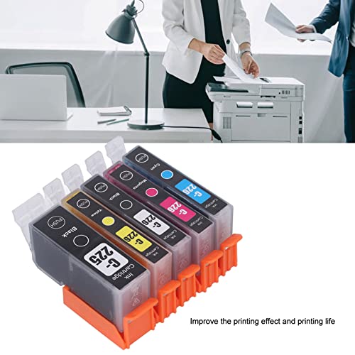 225-226 Ink Cartridge, Output Large Capacity Colorful Cartridge Combo Pack, for PIXMA IX6520 IP4820 IP4920 (BK BK C M Y 5 Colors)
