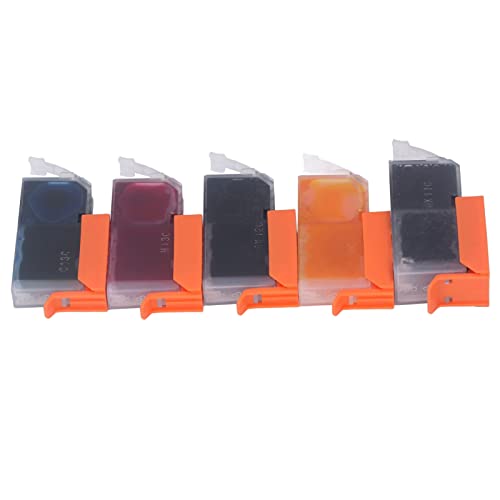 225-226 Ink Cartridge, Output Large Capacity Colorful Cartridge Combo Pack, for PIXMA IX6520 IP4820 IP4920 (BK BK C M Y 5 Colors)