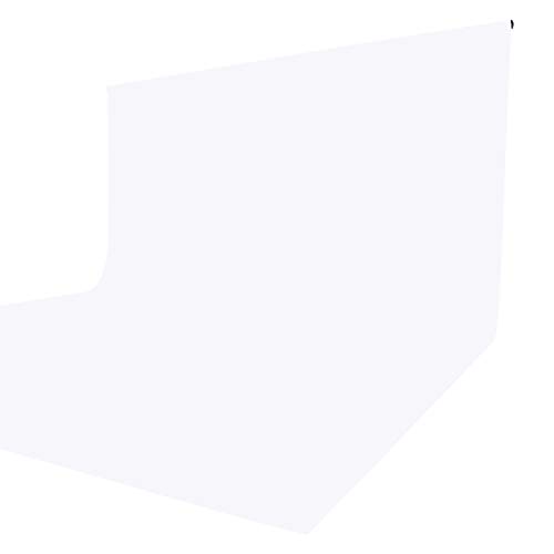 ISSUNTEX 6X9 ft Background Muslin Backdrop, Photo Studio, Collapsible High Density Screen for Video Photography and Television-White