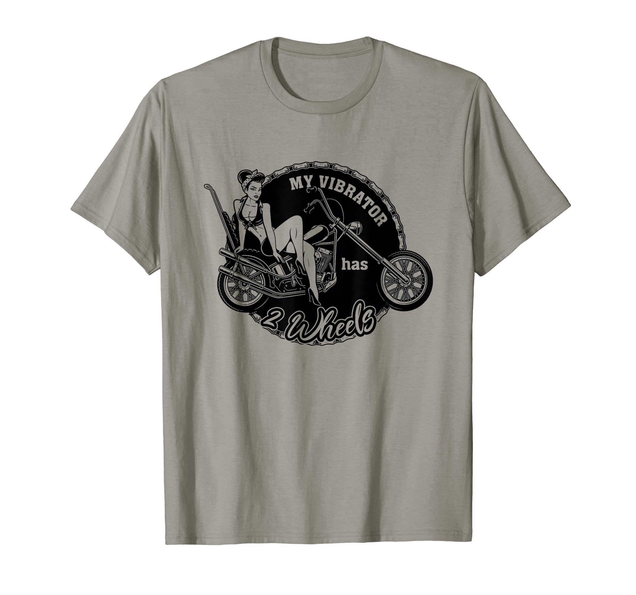 My Vibrator Has 2 Wheels Motorcycle T-Shirt