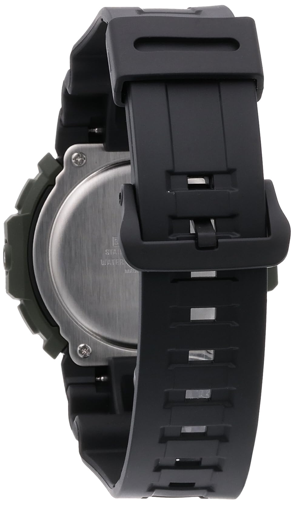 Casio Mud Resistant Stainless Steel Quartz Watch with Resin Strap, Black, 27.6 (Model: TRT-110H-1A2VCF), standard, adult