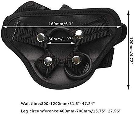 XMGJL Strap on Harness for Women Black Strapless Panties with Adjustable Belt unisex suitable for beginners