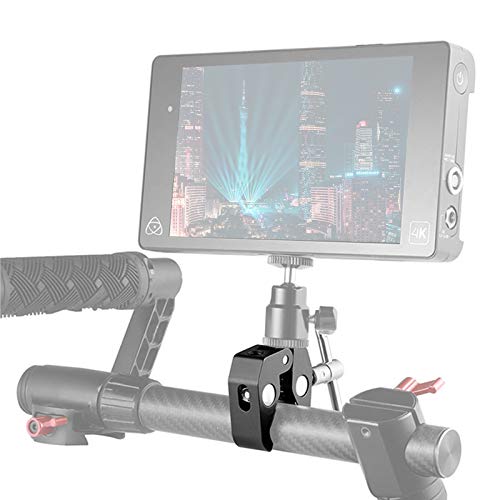 QYXINC 3Pack Super Clamp with 1/4 and 3/8 Thread Camera Clamp Mount,Crab Clamp Rod Clamp Clip for Cameras, Rods, Lights, Hooks, Shelves, Cross Bars, etc
