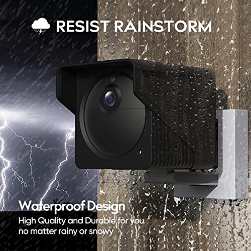 Protective Silicone Skins for Wyze Cam Outdoor,Weatherproof Case/Cover Accessories for Wyze Outdoor Camera Wireless Smart Home Camera (Black-2 Pack)