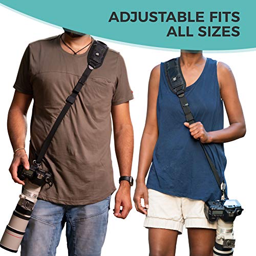 HiiGuy DSLR Camera Strap For Photographer – Extra Long 44 Inch Camera Straps for Photographers – Heavy Duty Polyester Camera Shoulder Strap with Camera Accessories – Ideal for Professionals, Hobbyists