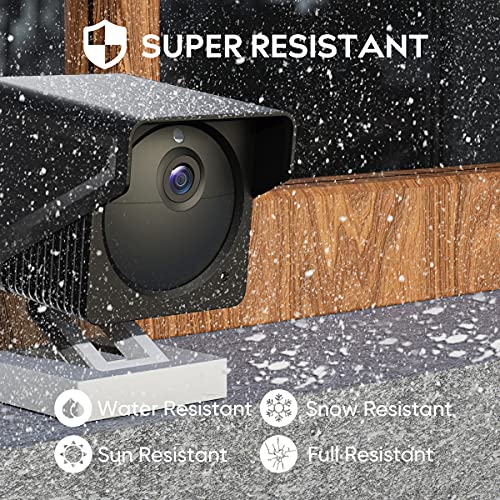 Protective Silicone Skins for Wyze Cam Outdoor,Weatherproof Case/Cover Accessories for Wyze Outdoor Camera Wireless Smart Home Camera (Black-2 Pack)